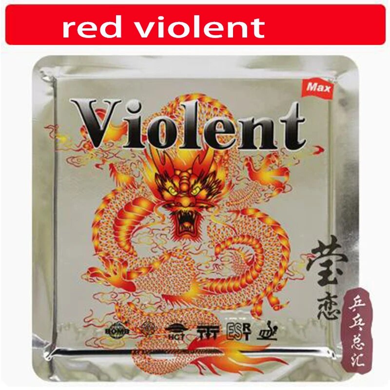 EPOCH Violent Прыщковая резина для настольного тенниса Красный, red