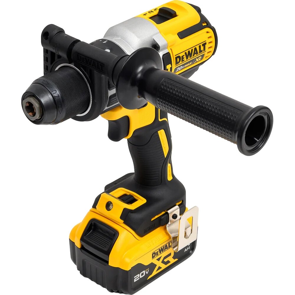 Бесщеточная ударная дрель-шуруповерт Dewalt 20В, 2х4А*ч DCD996M2-A9, резиновый