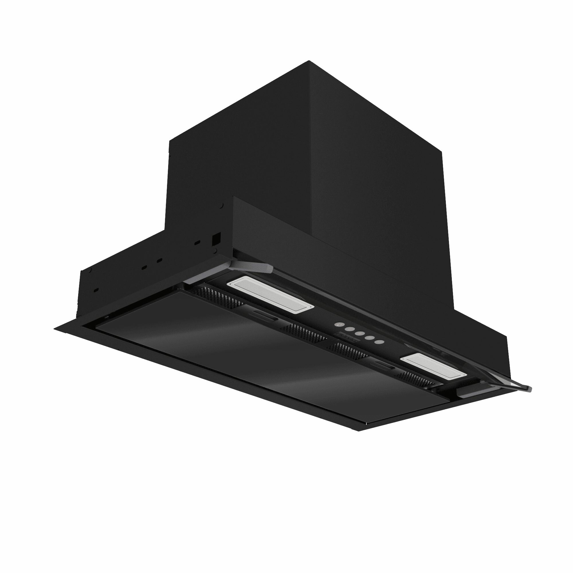Franke T-Form 60 BK встраиваемая вытяжка, Цвет черный, Производительность 1000 м3/ч, Ширина шкафа 60 см, 3 скорости, LED освещение, Таймер, Режим отвод/рециркуляция, Периметральное всасывание