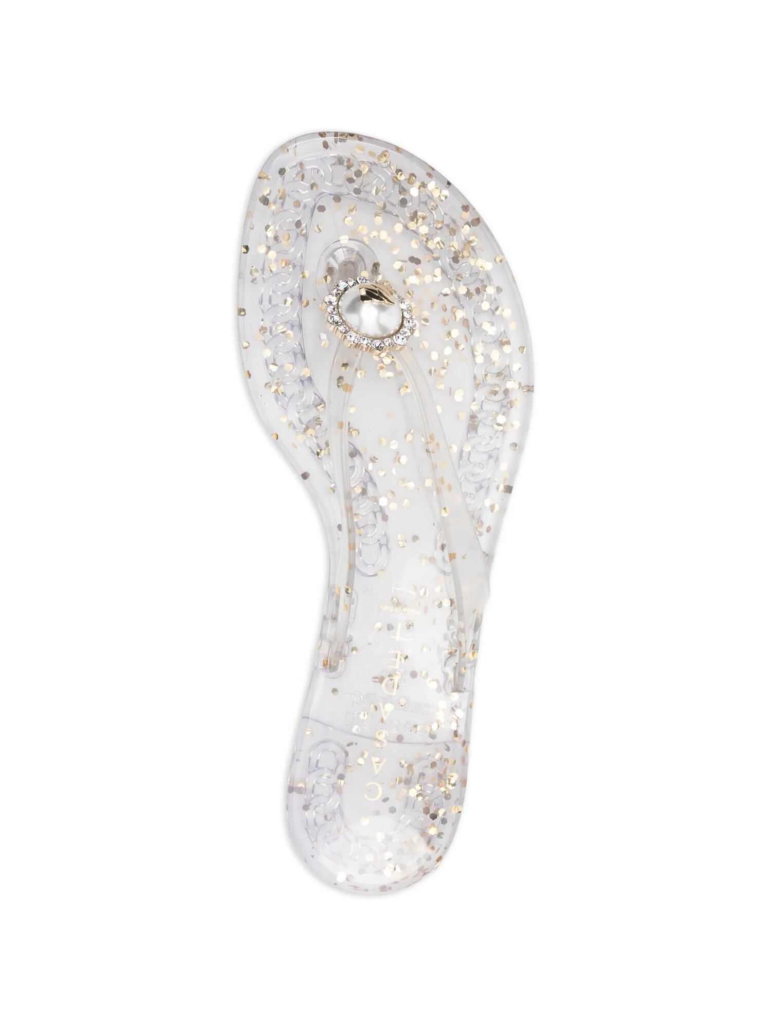 Босоножки Casadei Embellishment sandals, размер 37, бежевый/белый — фото 1