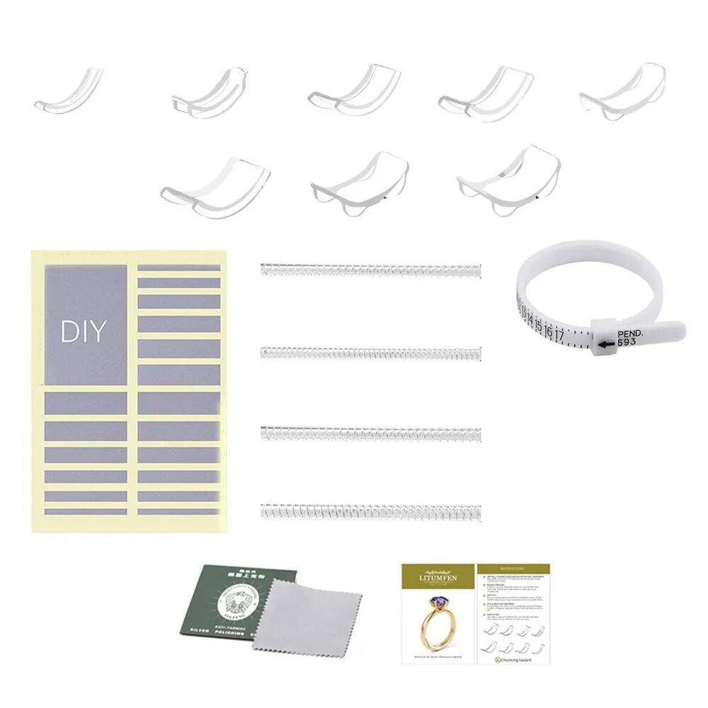 Набор из 34 предметов, невидимое кольцо с регулируемым сечением проволоки для намотки пружины, набор артефактов, Ручной инструмент ювелирный