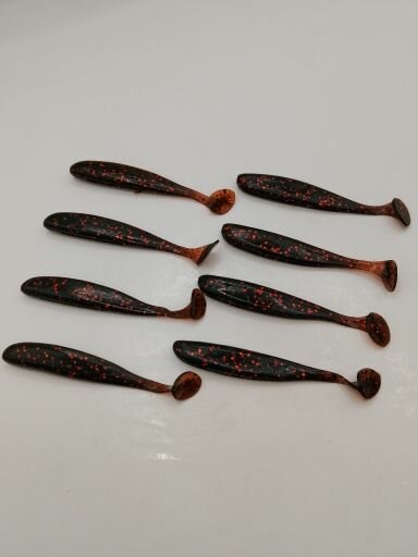 Силиконовая приманка Keitech Easy Shiner 3, 70мм, 2гр, набор 8шт.