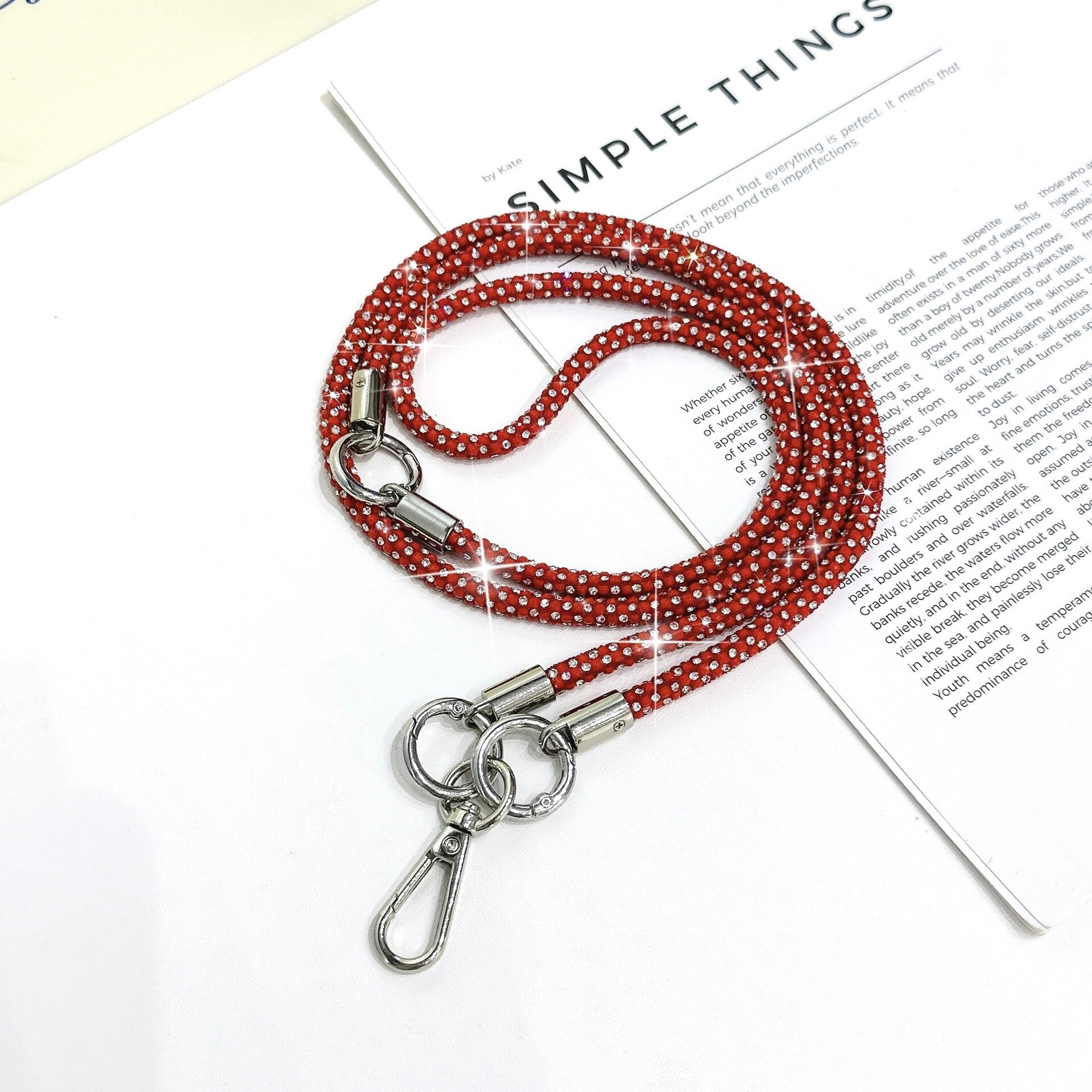 Высококачественная роскошная 0.7 полная алмазная 3-в-1 многофункциональная цепочка через плечо, конфетная многоформенная блестящая алмазная ланъярд богини