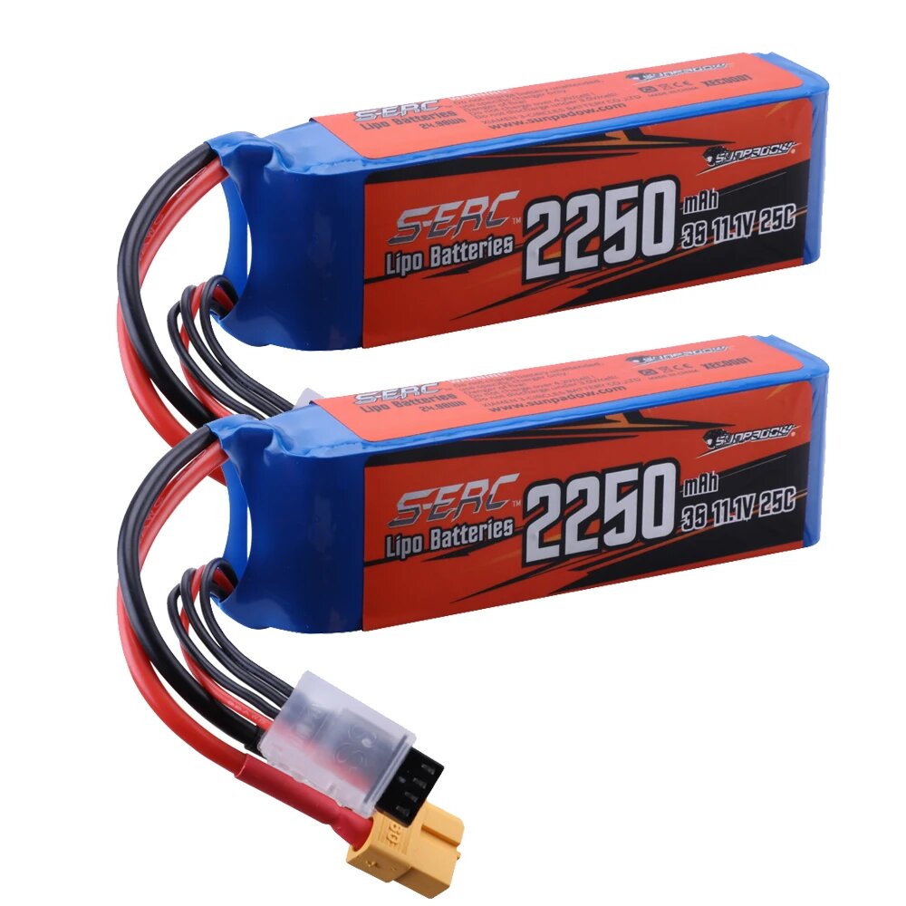 SUNPADOW 3S LiPo аккумулятор 11,1В 2250-5100 мАч XT60 для RC автомобилей