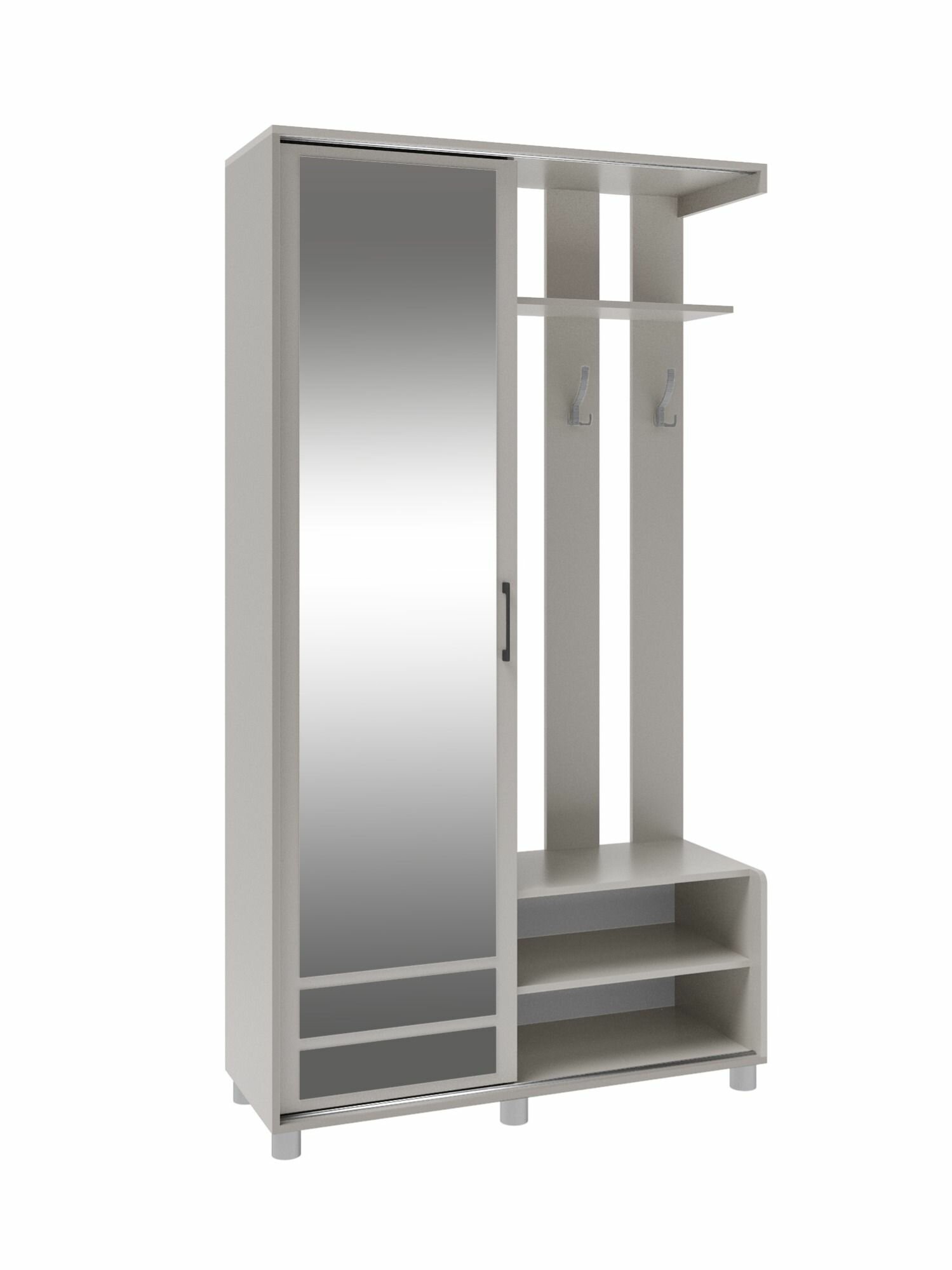 Прихожая "Ларго-2" 1150х2100х420, кашемир, лсдп, для дома, офиса, тэкс