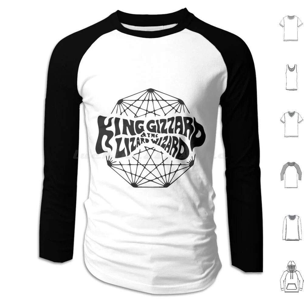 Черная толстовка King Gizzard XXL