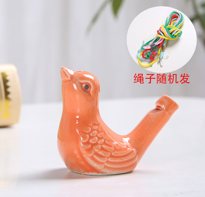 Детский свисток для птиц с водой, свисток с звуком птицы, подарок для детского сада, керамическая игрушка для птиц, водяной свисток для животных