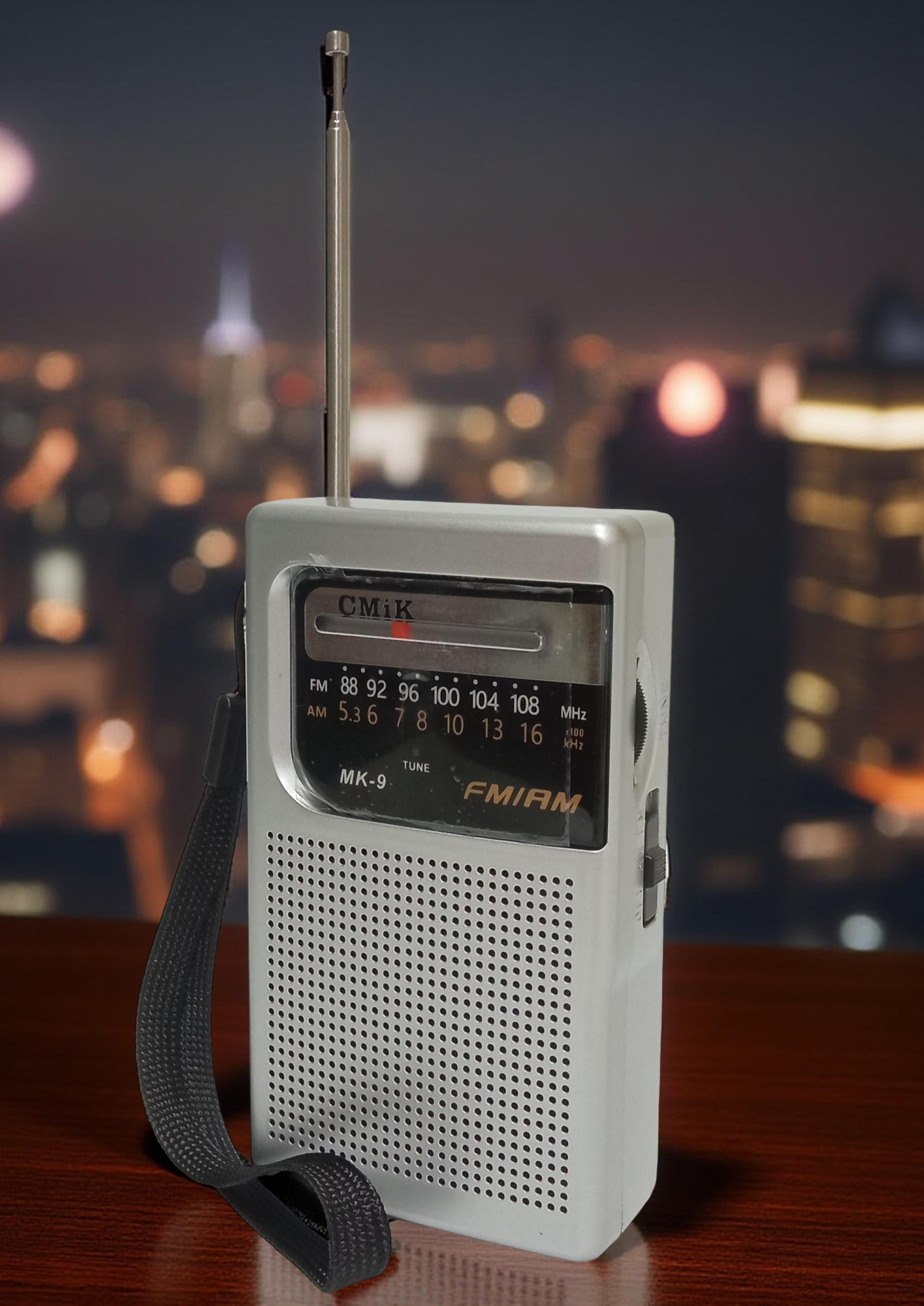 Радиоприемник карманный аккумуляторный CmiK MK-9 (серебристый)