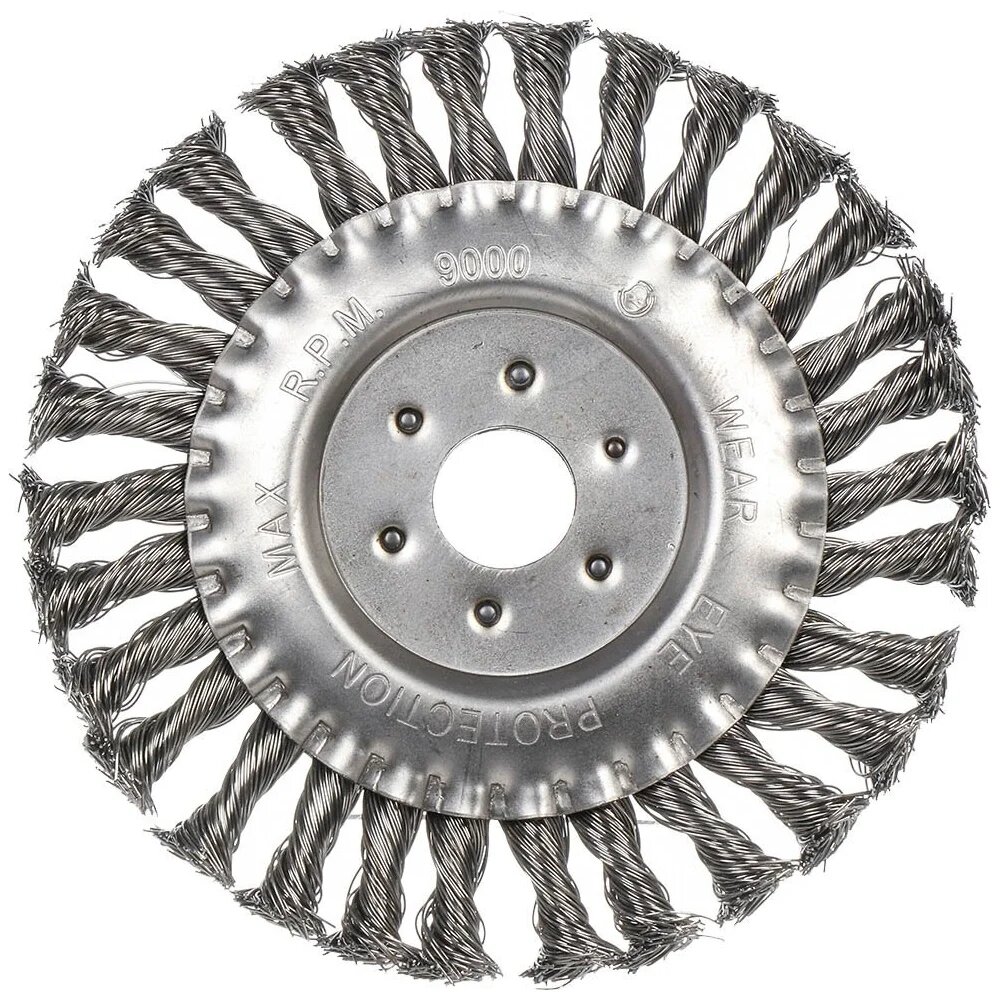 Щетка плоская для ушм 150x0.5x22.2 мм, крученая проволока BARTEX 364697
