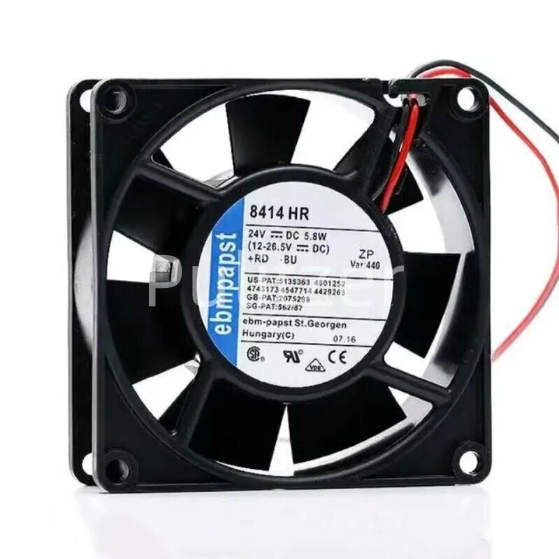 Ebmpapst 8414HR 24V 5.8W 80*80*25mm Осевой охлаждающий вентилятор