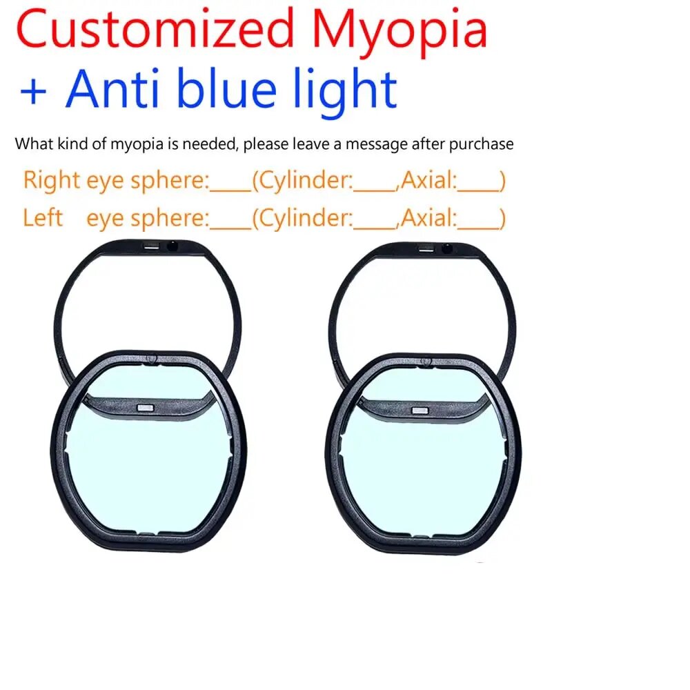 VR рецептурные линзы для PS VR2 UZCMVR Anti Blue customized