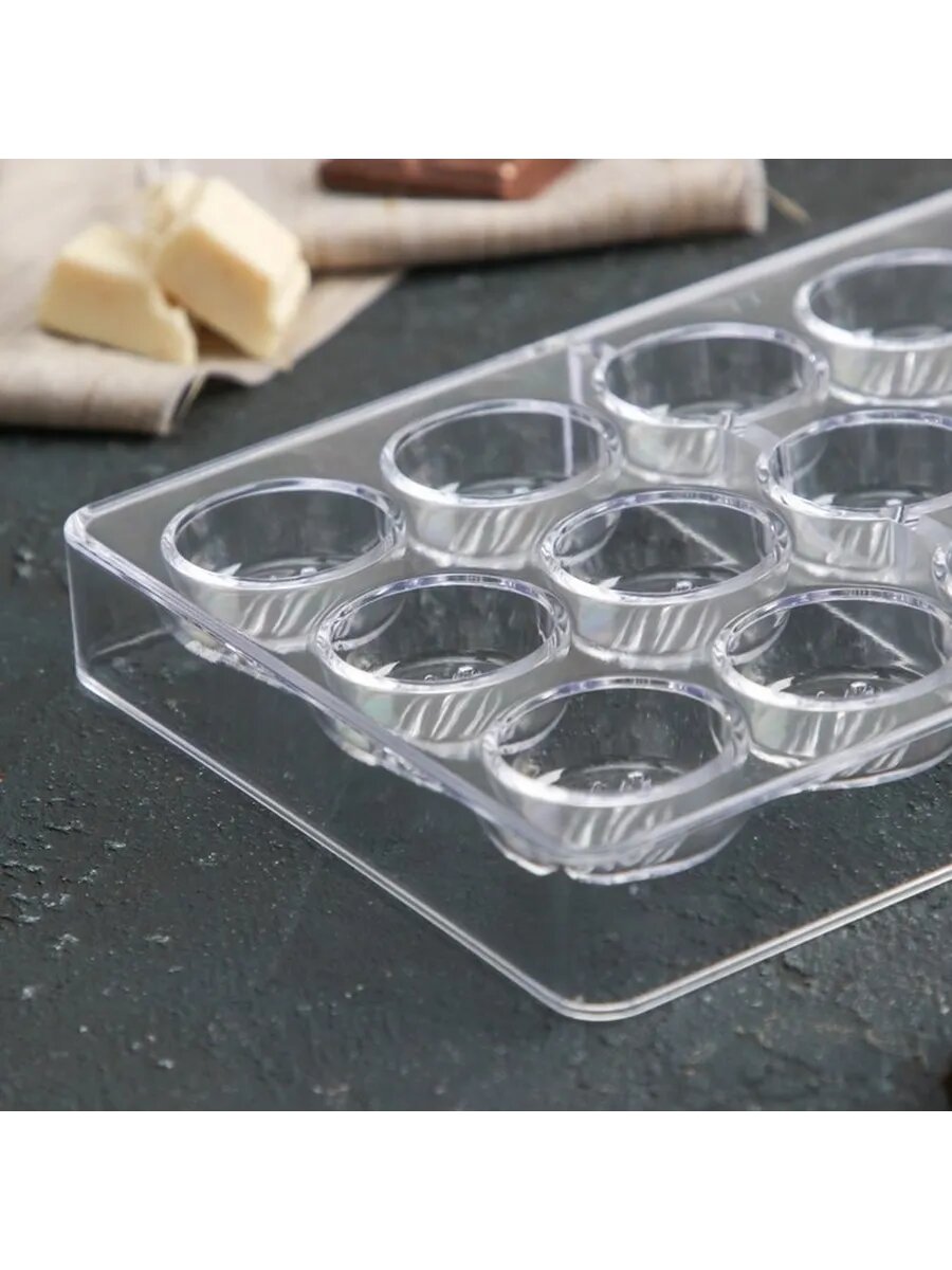 Форма для конфет и шоколада KONFINETTA «Шаффл», 27,5×17,5×2,