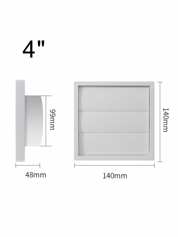 Внешний вентиляционный кожух для дымохода, крышка вентиляционного отверстия, дождевой колпак, решетка, гравитационная жалюзи, выход из АБС-пластика