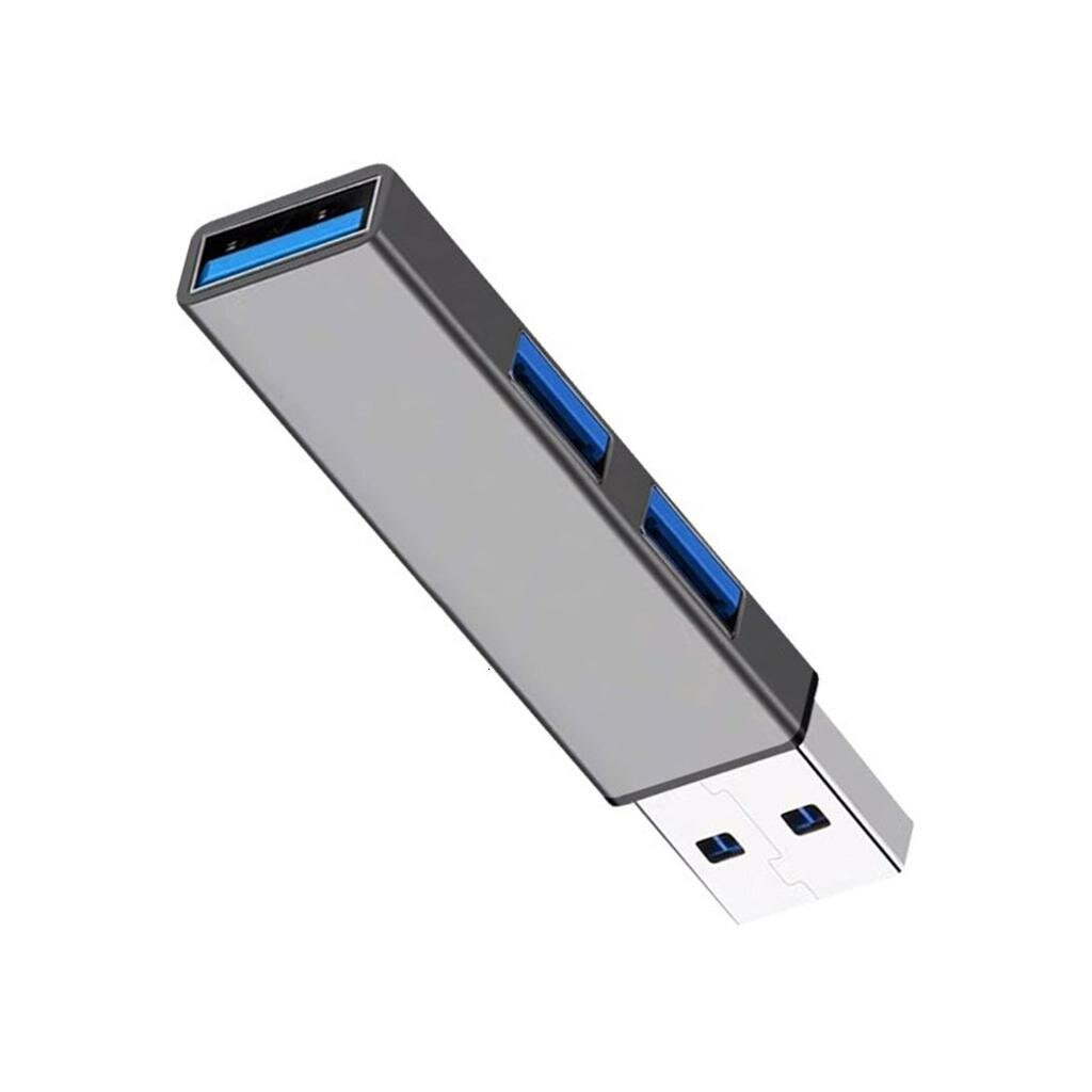 USB-хаб 3 порта USB 3.0 + 2 USB 2.0, Серый - Интерфейс USB