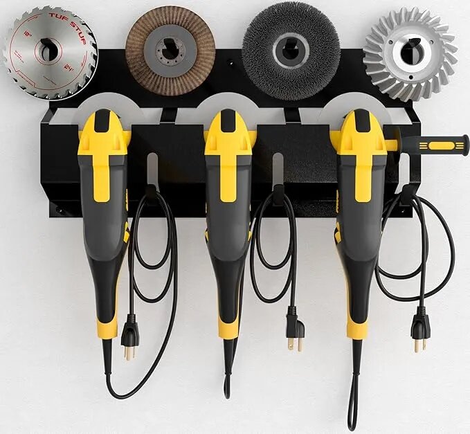 Держатель угловой шлифовальной машины, подставка для инструмента, 1 шт, настенный кронштейн для отрезных и полировальных машин, стеллаж для хранения инструментов, для гаража и мастерской