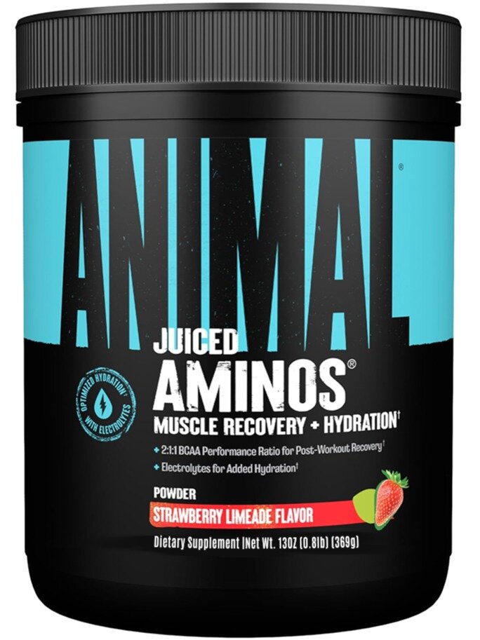 Аминокислоты UNIVERSAL NUTRITION Juiced Aminos 369 г, Клубничный лимонад