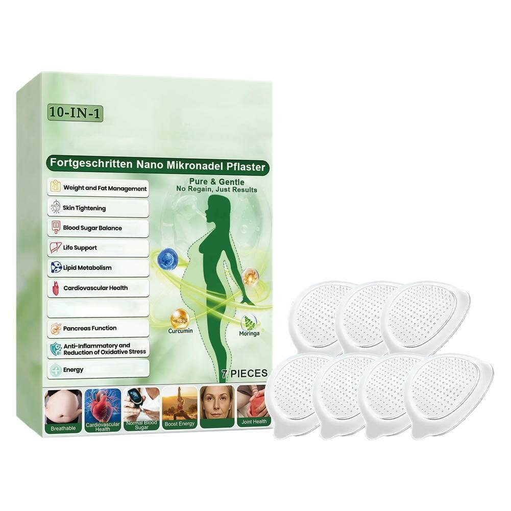 Пластырь для похудения на живот 7 шт: Антицеллюлитные магнитные патчи; Для живота средство снижения аппетита