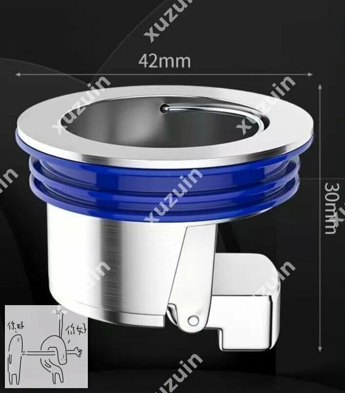 2шт. Автоматически закрывающийся дезодоратор с прямой выгрузкой из сливного сердечника в полу Новая модель 2025