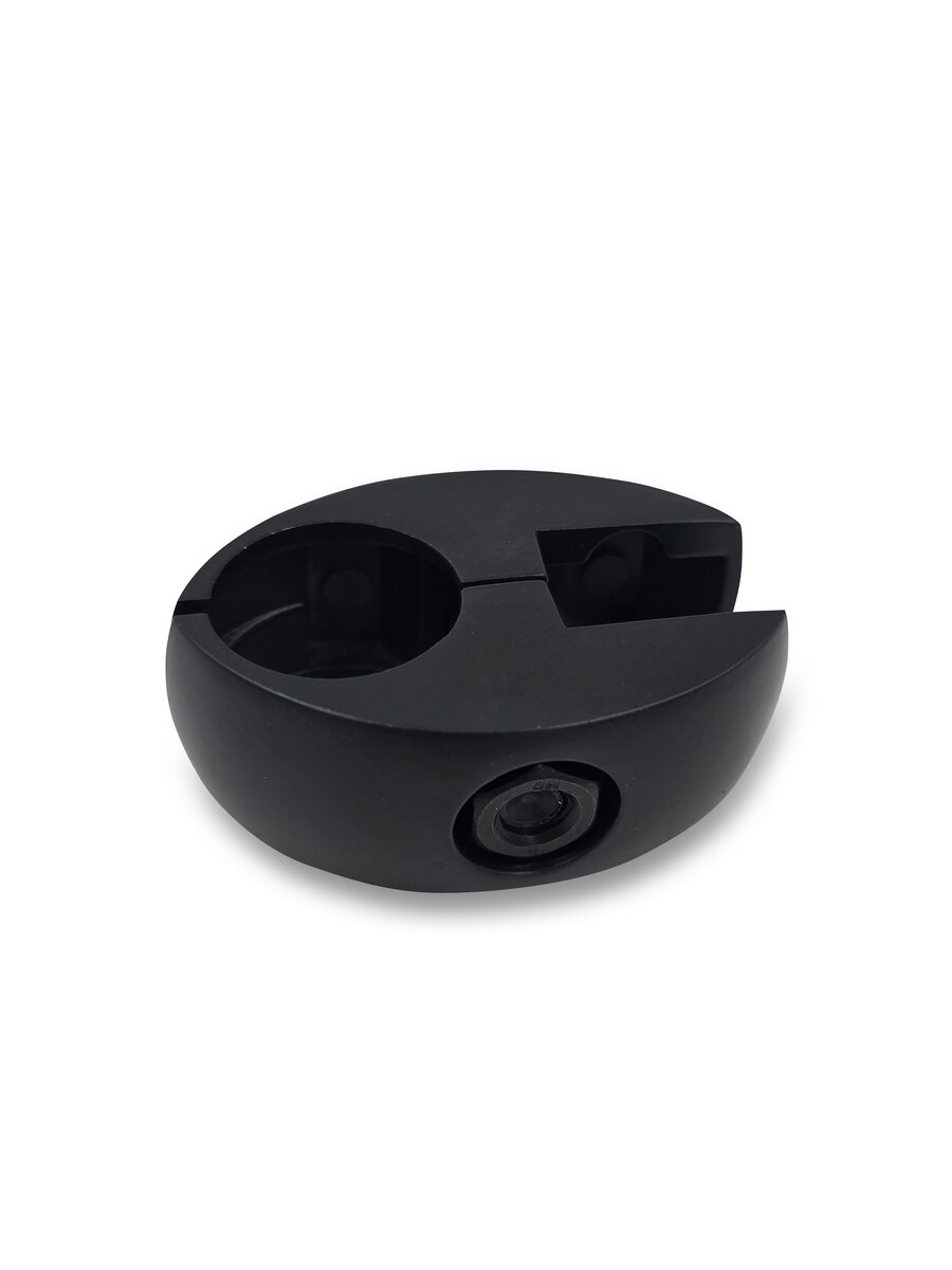 Держатель для панели и стекла, соединитель труба- ДСП (или стекло), одинарный, черный- 8 шт. в упаковке.