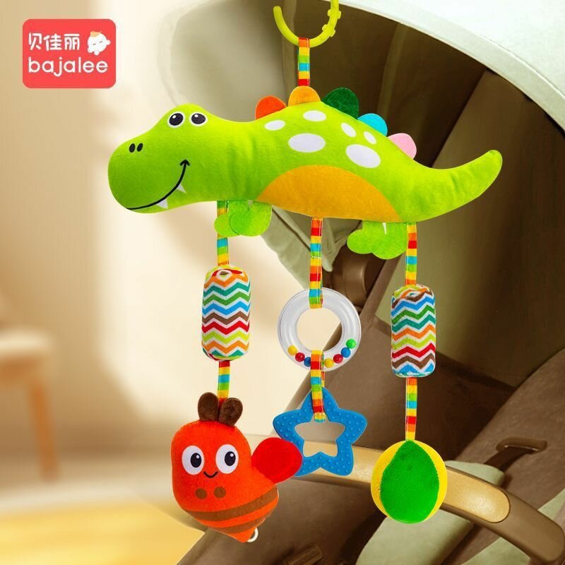 Игрушка для коляски для детей 0-1 года, безопасное сиденье, погремушка, прикроватный колокольчик, плюшевая кукла, фигурка для младенца