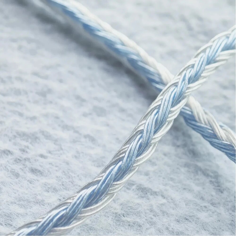 24-жильный аудиокабель для наушников FiiO blue-white 3.5mm