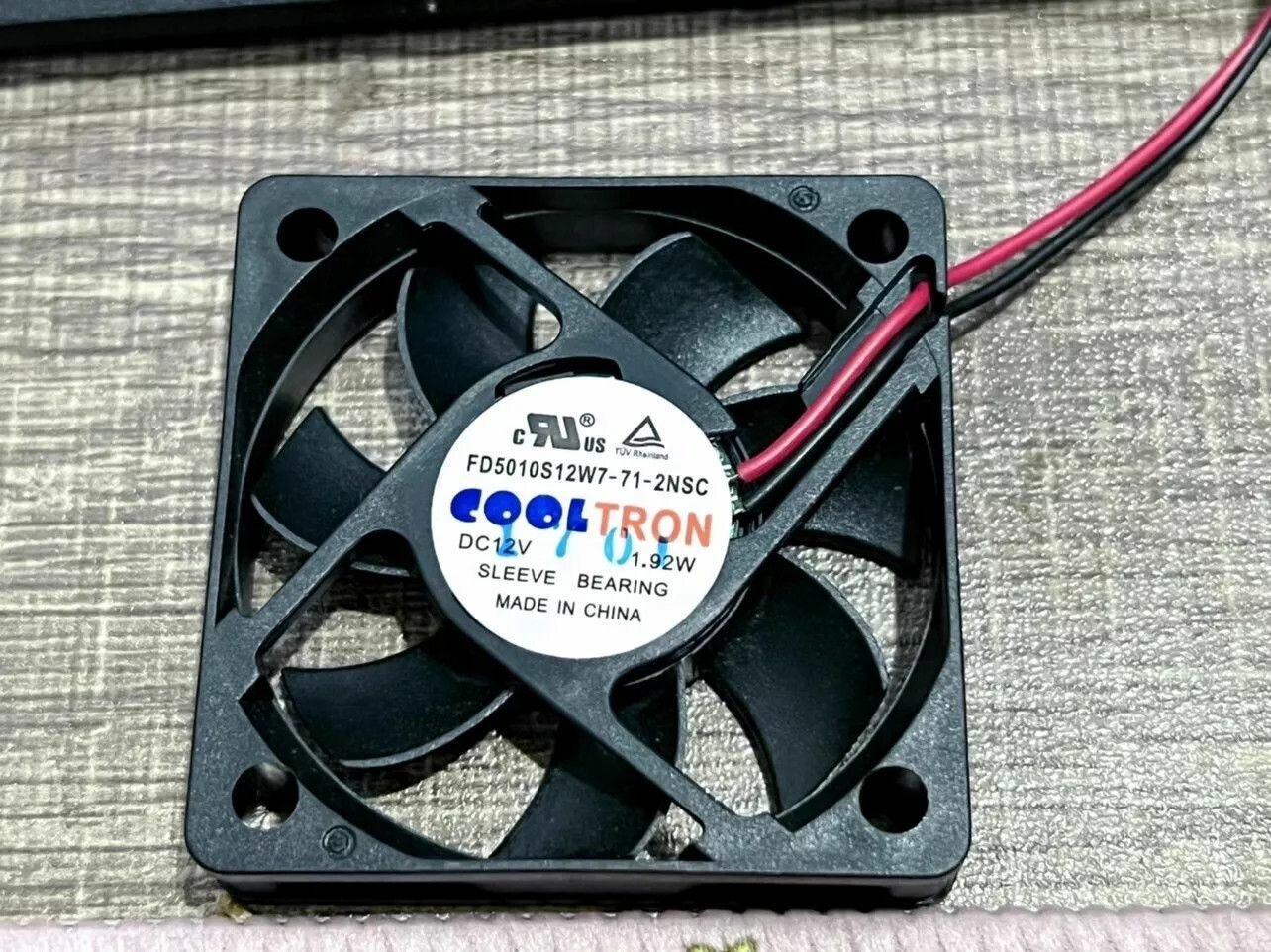 FD5010S12W7-71-2NSC 5010 DC12V 1.92W 5CM 2-проводной бесшумный вентилятор охлаждения -
