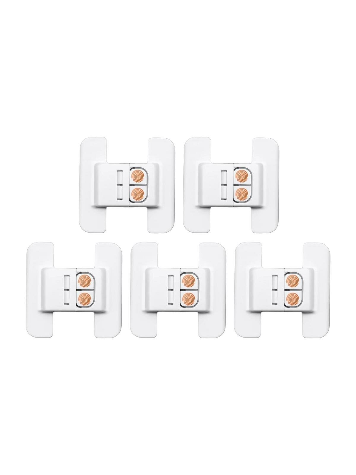 1 комплект из 5шт, доводчик дверцы холодильника, автоматический замок выдвижного ящика, доводчик без перфорации, товары для дома