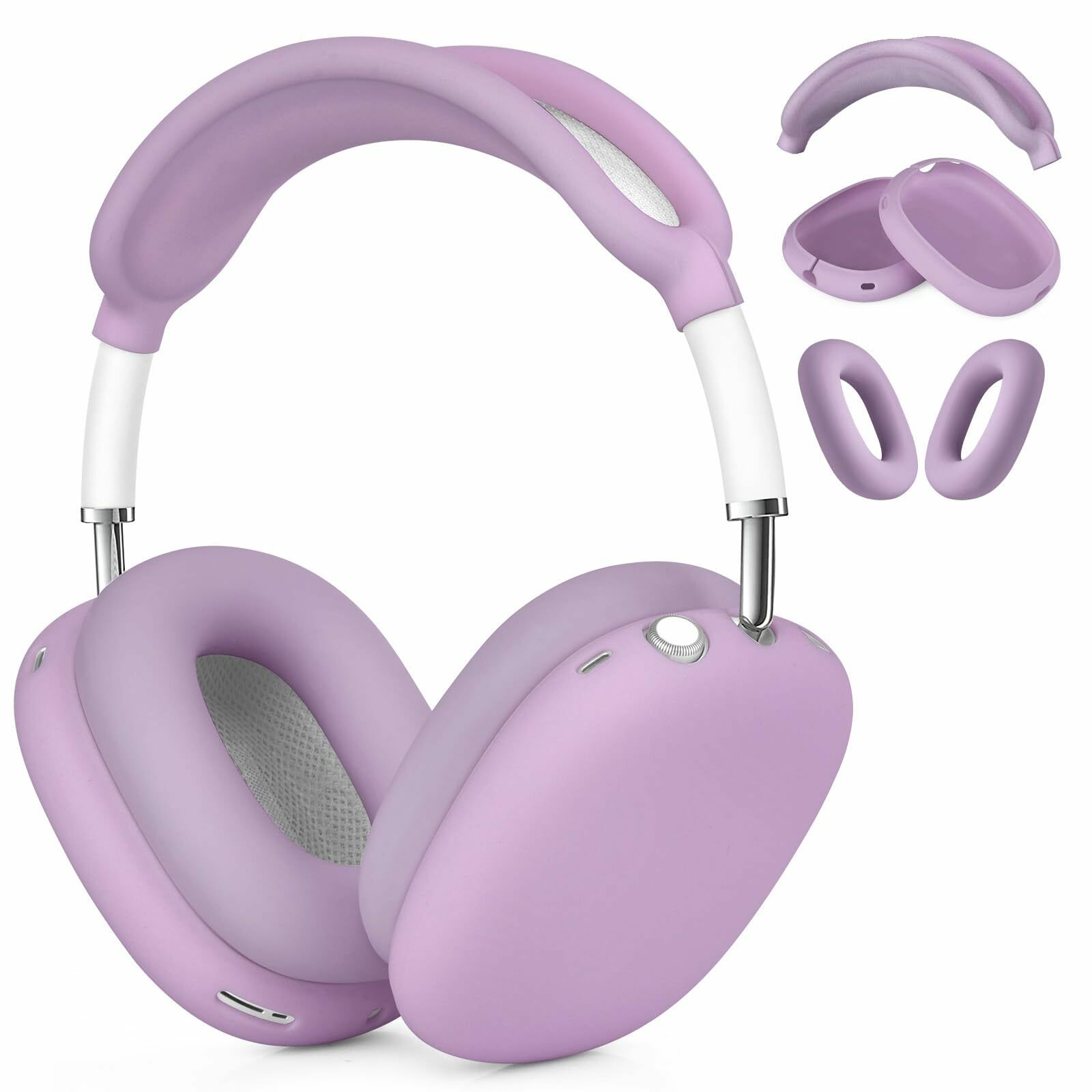 Чехол для наушников AirPods Max, силиконовый чехол для наушников, защитный чехол для Bluetooth-наушников Apple, защитный чехол для наушников