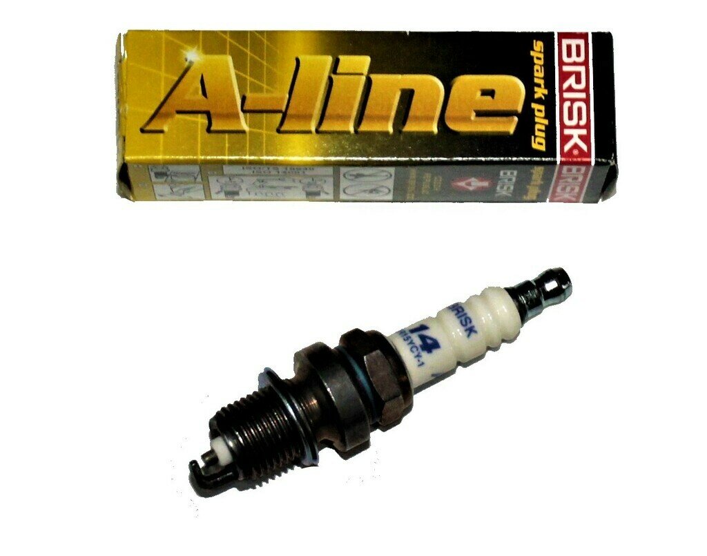 Свечи зажигания ВАЗ-2110, 2170, 1118, 2190, Vesta, XRAY (16 кл), к-т 4 шт, Brisk, "A-Line 14" 14/DR15YCY-1