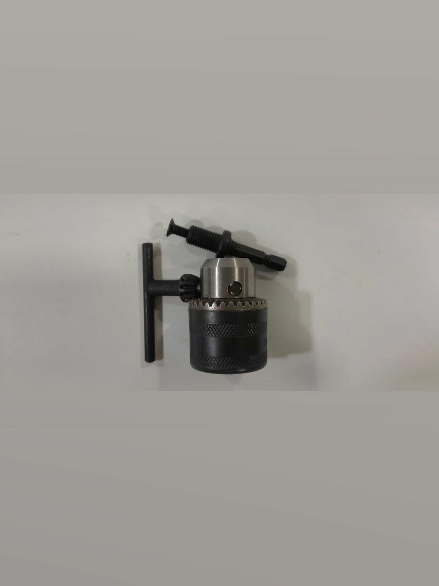 Патрон для дрели 1.5-10 мм с ключом и переходником