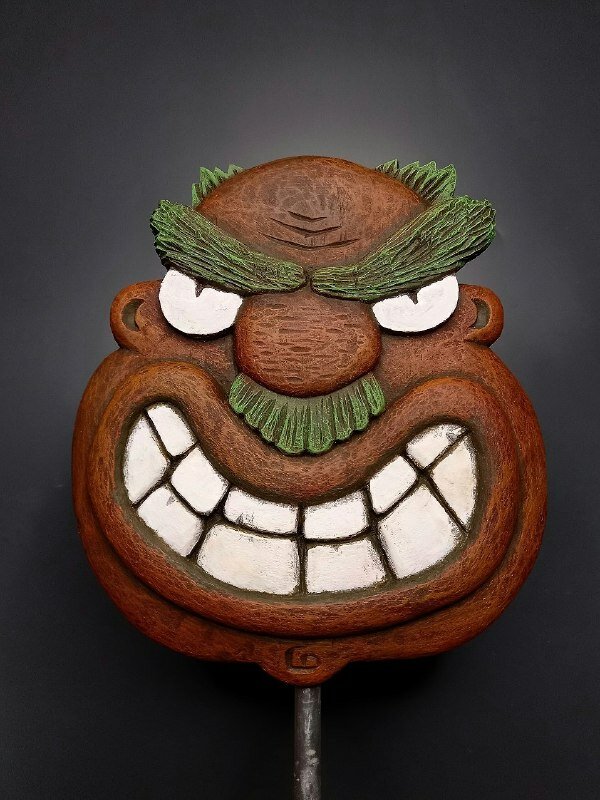 Настенная маска /панно деревянная на стену для дома и офиса / украшение настенное