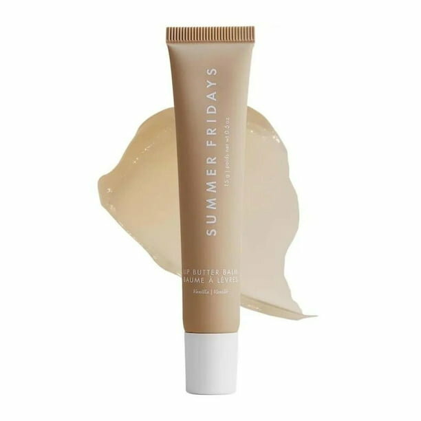 Summer Fridays Lip Butter Balm - Day/Night Hydrating Lip - Shea Butter, Vegan - Vanilla (0.5 Oz)