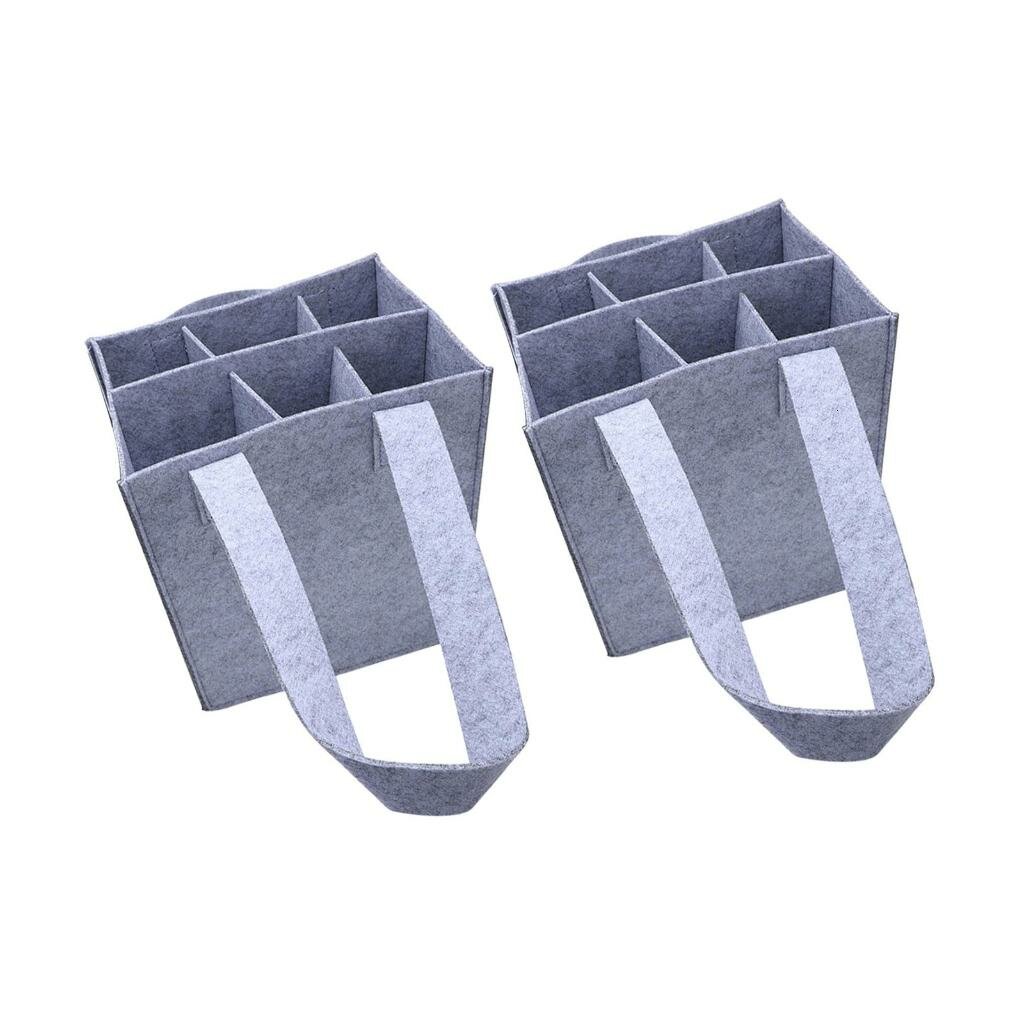 Чехлы для переноски вина, 2 шт, Светло-серый