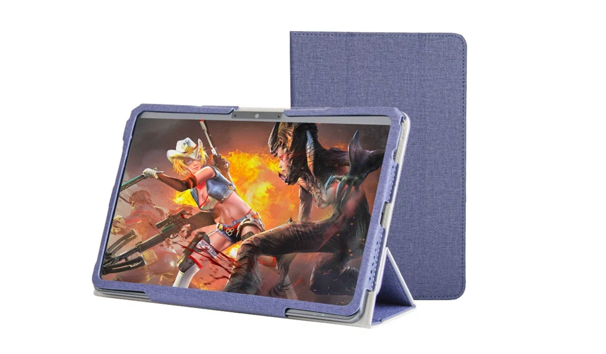 Чехол-футляр-книжка MyPads Custodia di qualità для планшета Chuwi HiPad Max из водоотталкивающей импортной кожи синий