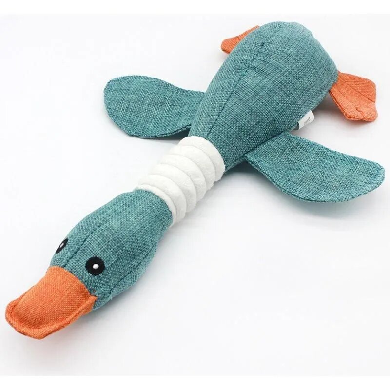 Игрушка для собак в Гуси с издающим звук механизмом подходит для всех размеров собак, прочная мягкая игрушка