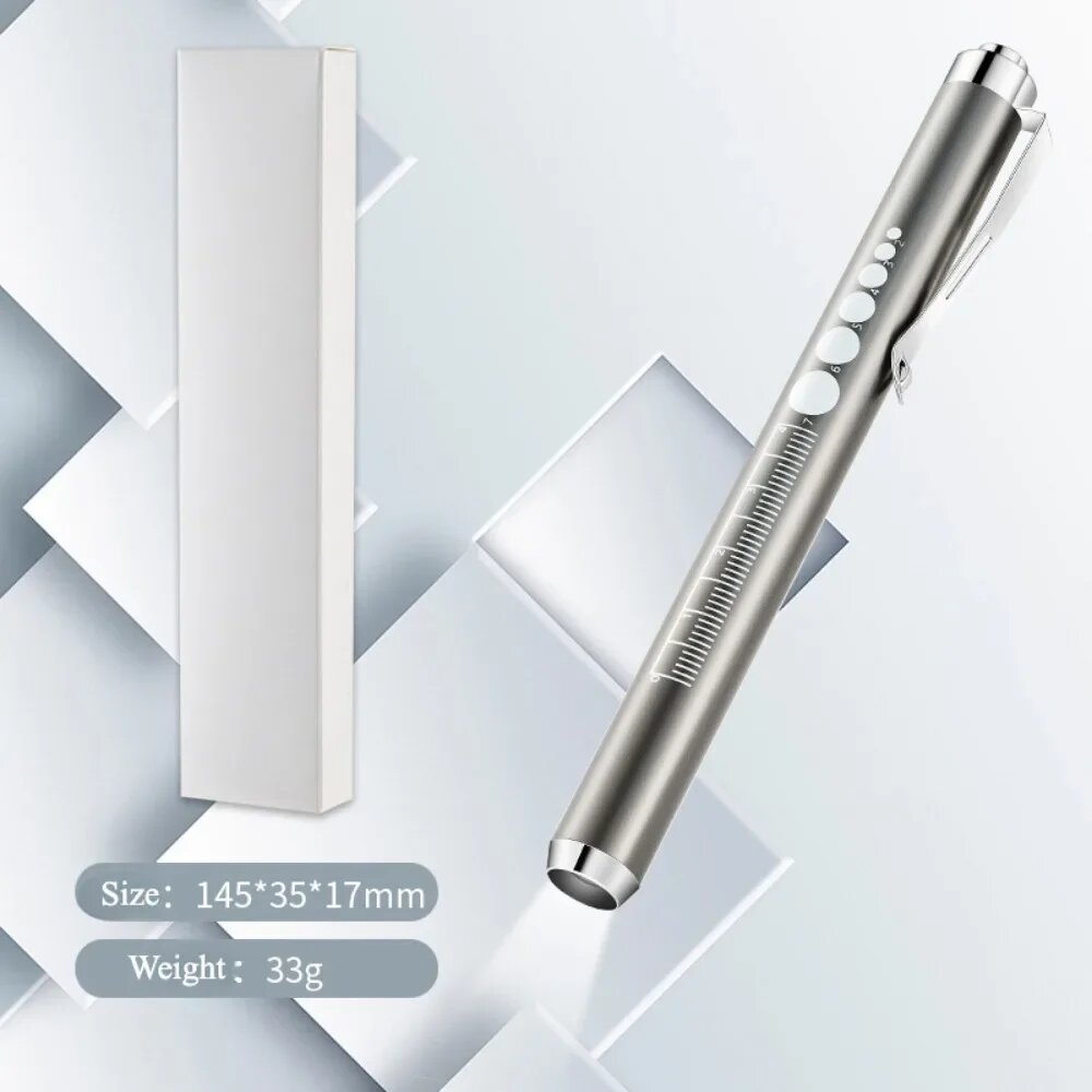 Портативный Светодиодный Фонарь-прожектор, Ручной Фонарик Для Оказания Первой Помощи С Измерителем, Для Студентов И Врачей