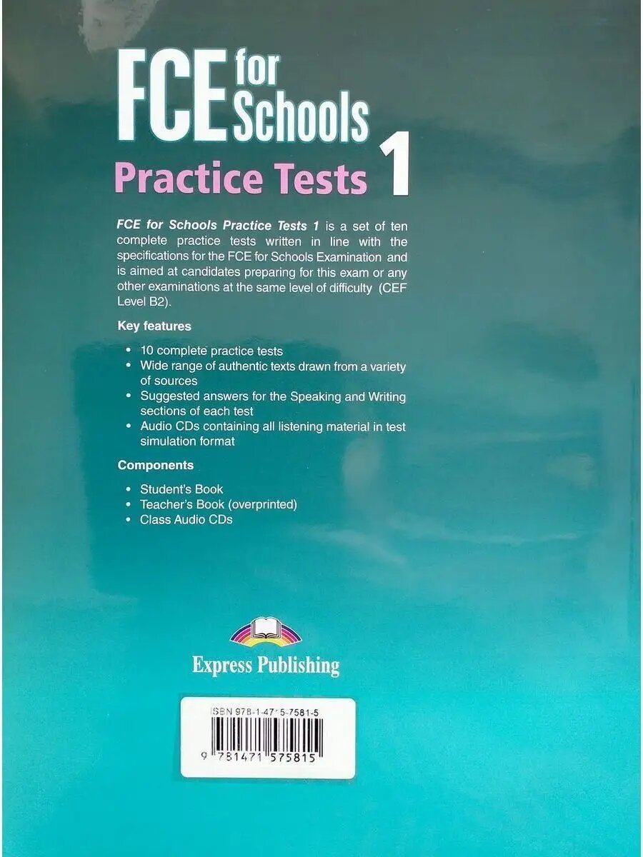 FCE for Schools Practice Tests 1 Student Book with Digibook | Express Publishing — фото 1