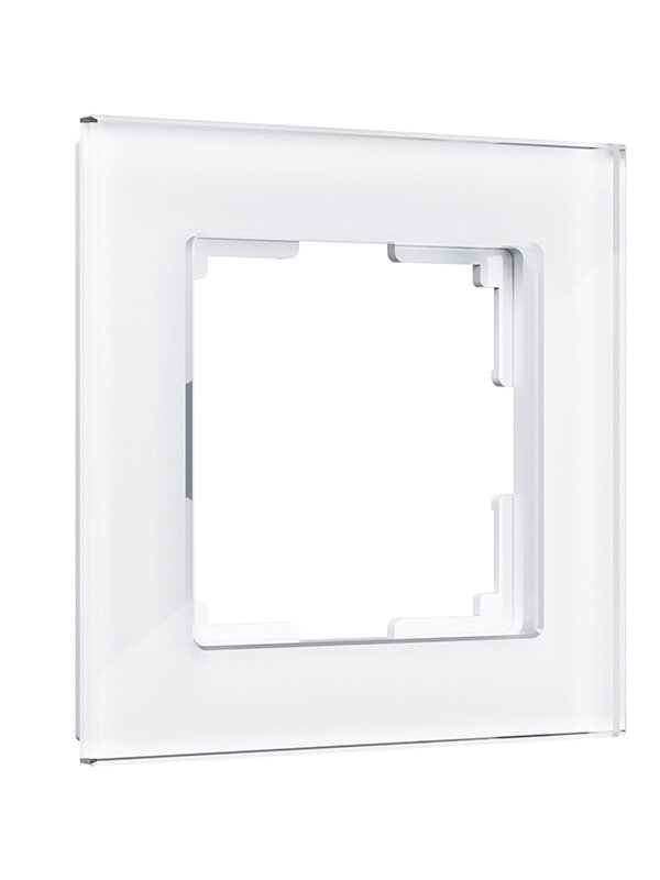 Рамка Favorit 1Р белый, стекло