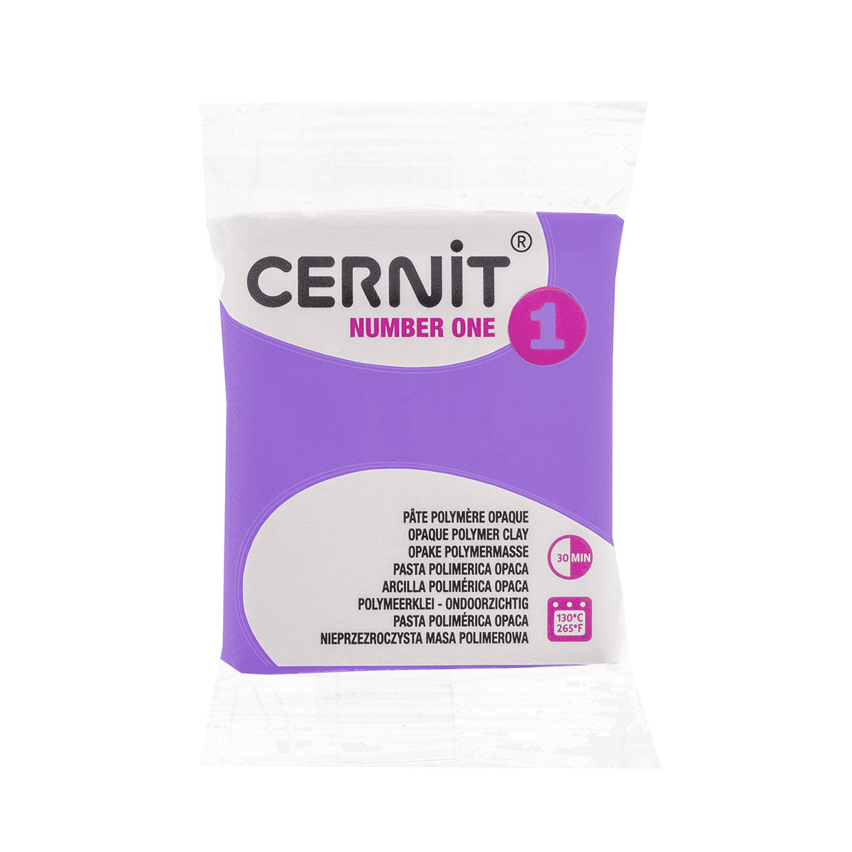 Полимерная глина запекаемая (пластика), Cernit № 1, 56 г (941 розовато-лиловый)