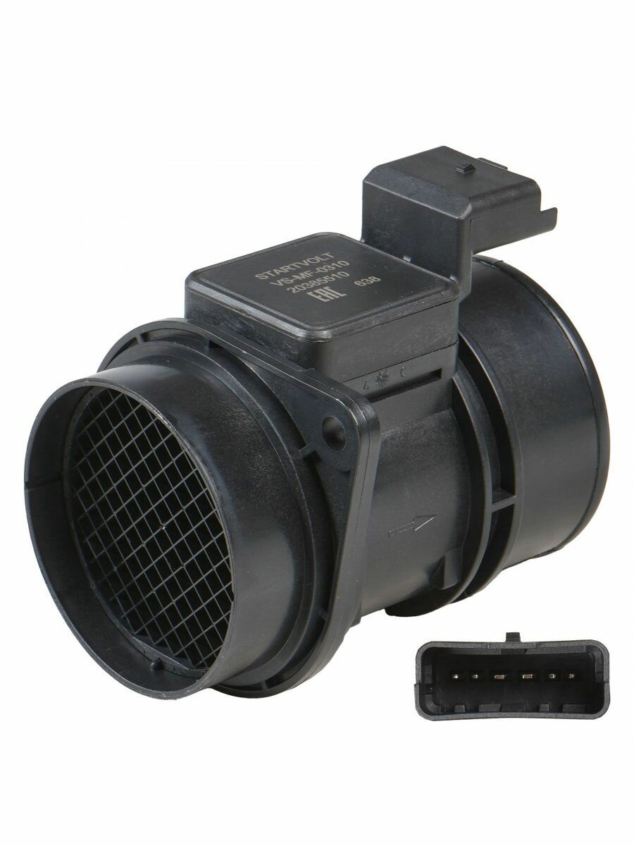 Датчик массового расхода воздуха для а/м Газ, Уаз с дв. ЗМЗ 406 Микас 11 (VS-MF-0310), STARTVOLT VSMF0310