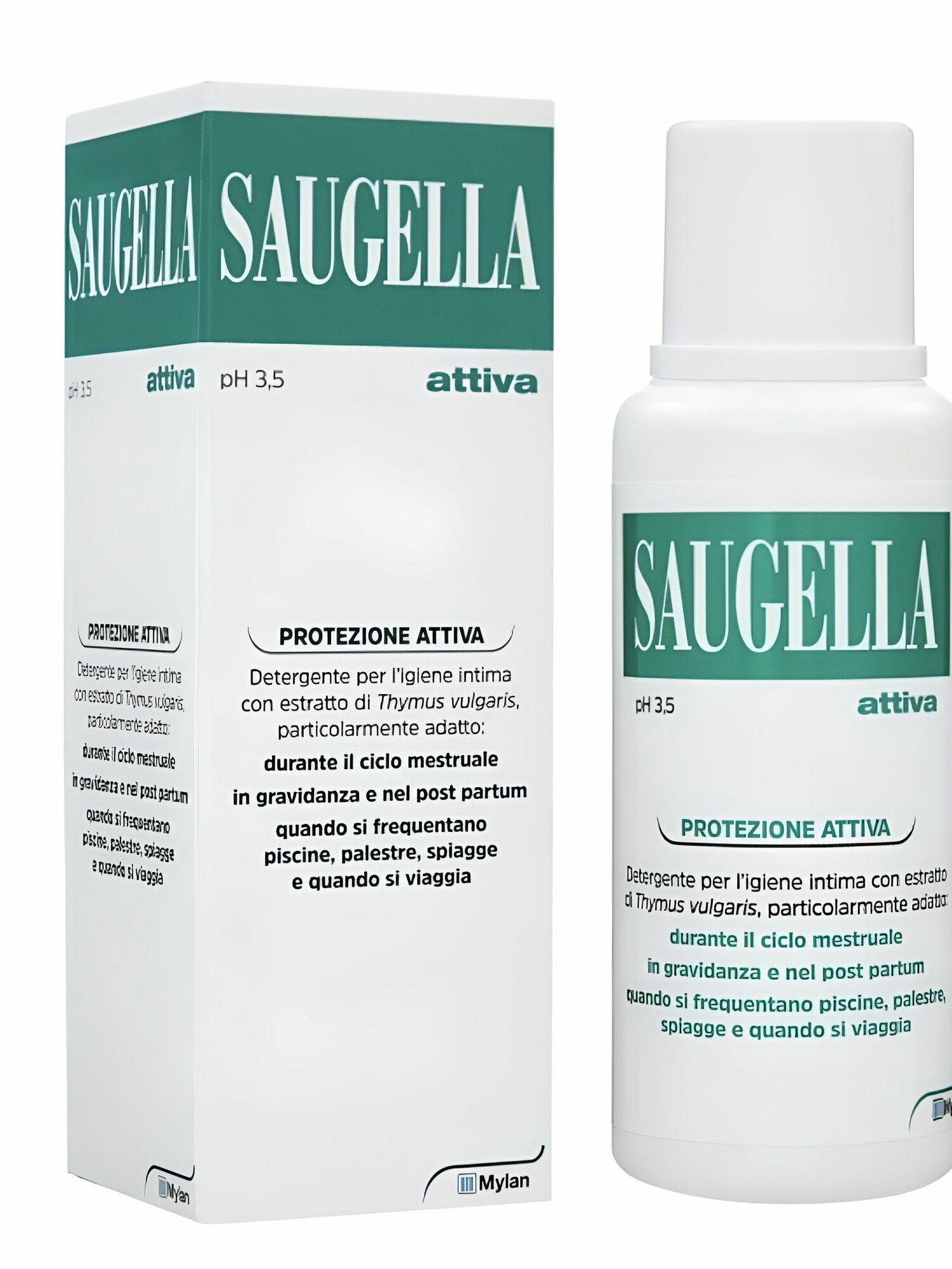SAUGELLA ATTIVA pH 3,5, 250 ml/саугелла аттива pH 3,5 для интимной гигиены с тимусом и шалфеем, 250 мл. Италия