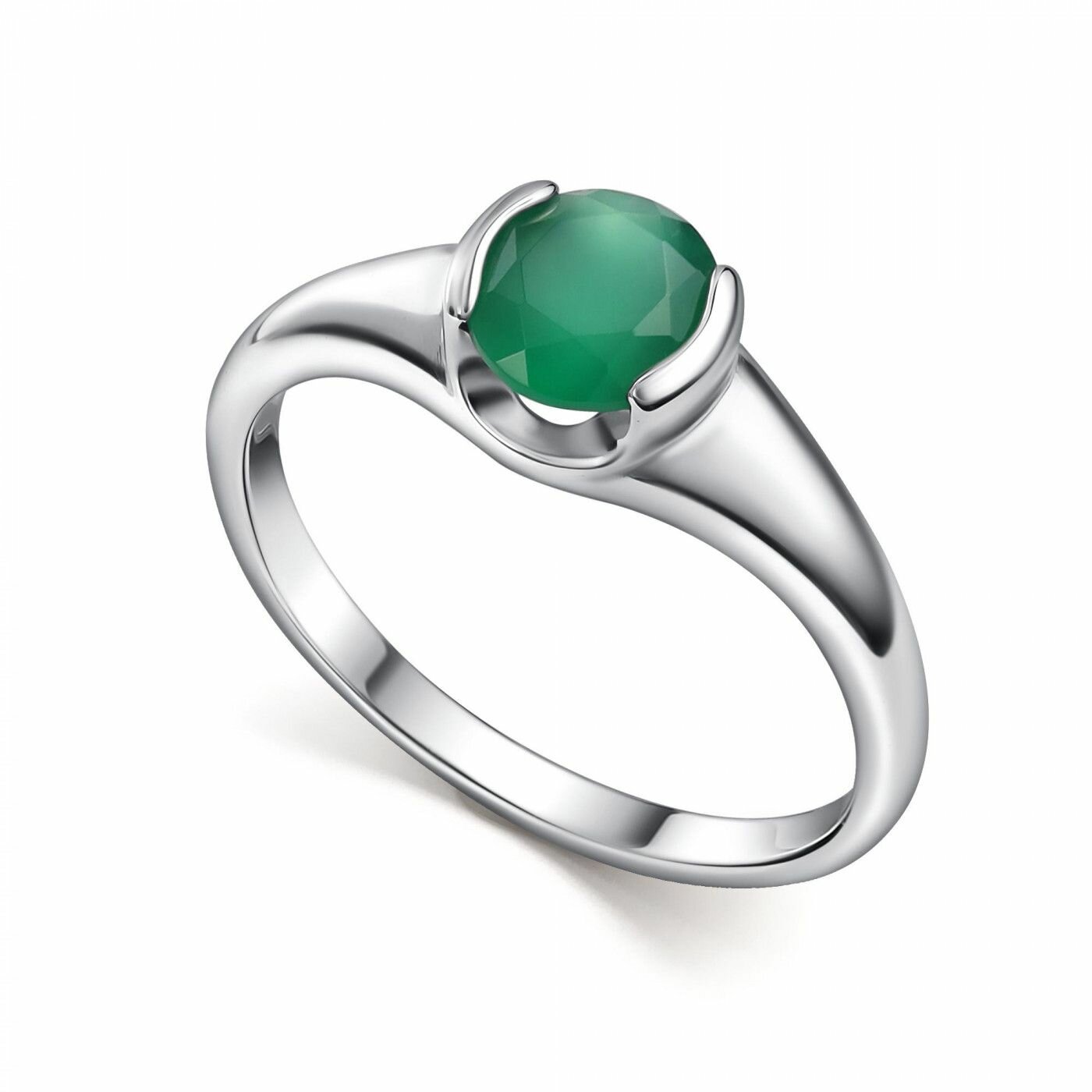 Кольцо, серебро, 925 проба, агат