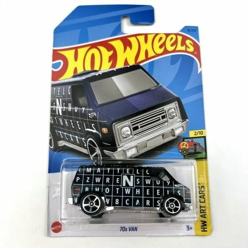 Машинка базовая Hot Wheels 70s Van буквы темный