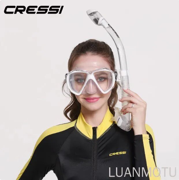 Маска для дайвинга CRESSI Ranger, взрослая, прозрачная линза, для подводного плавания и сноркелинга