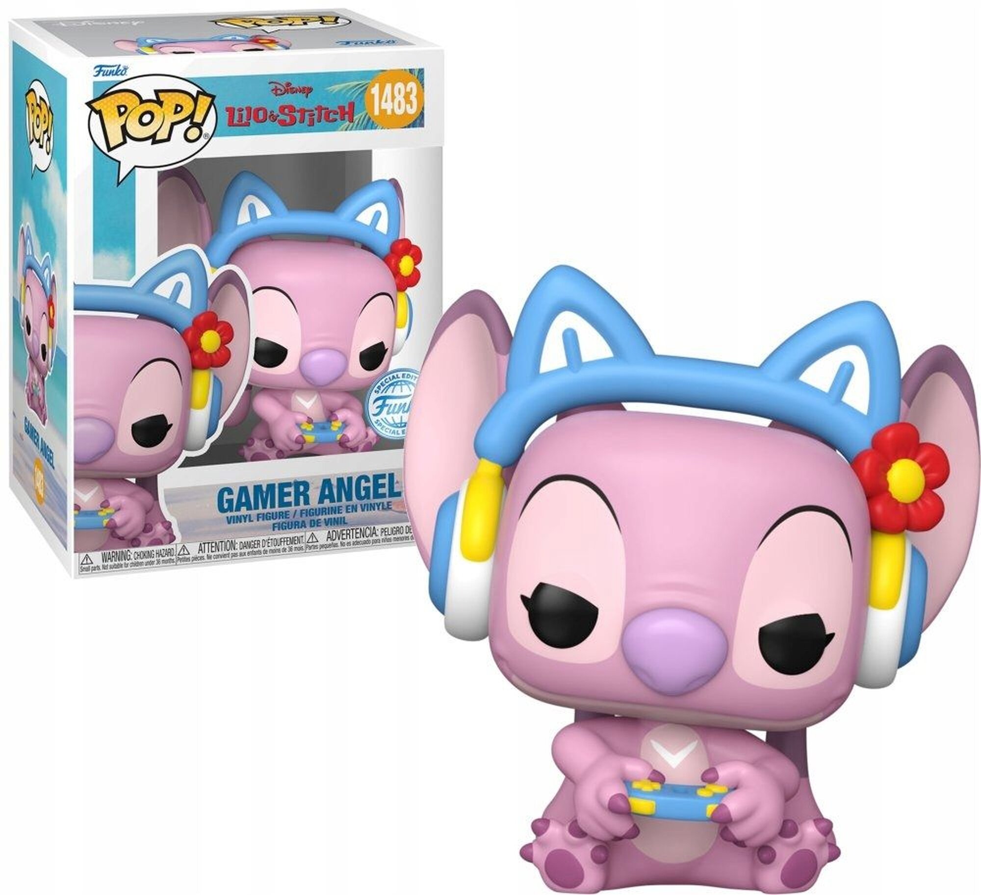 Фигурки Funko Pop - Коллекционная фигурка DISNEY LILO & STITCH Gamer Angel - Фанко 1483