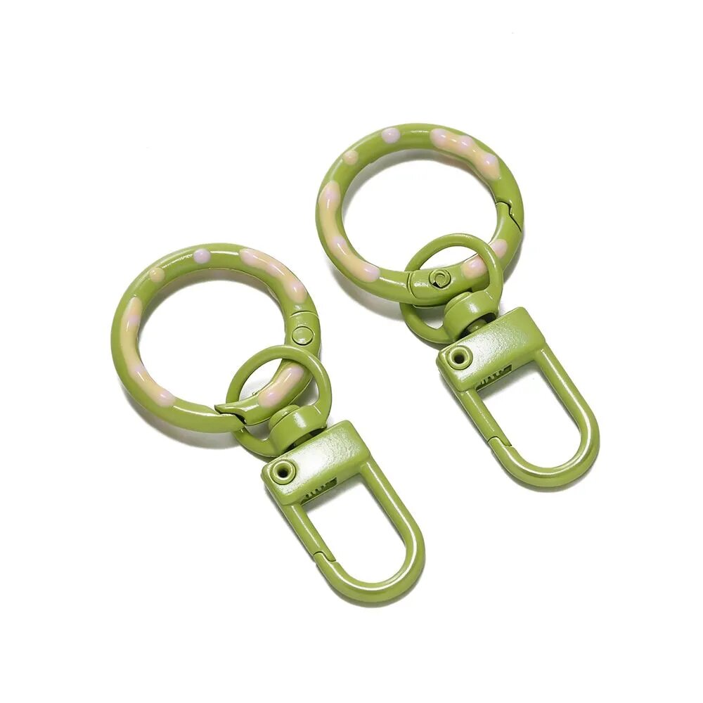 Брелочных колец с карабином,23.5*50 мм,1шт, Цвет зеленый