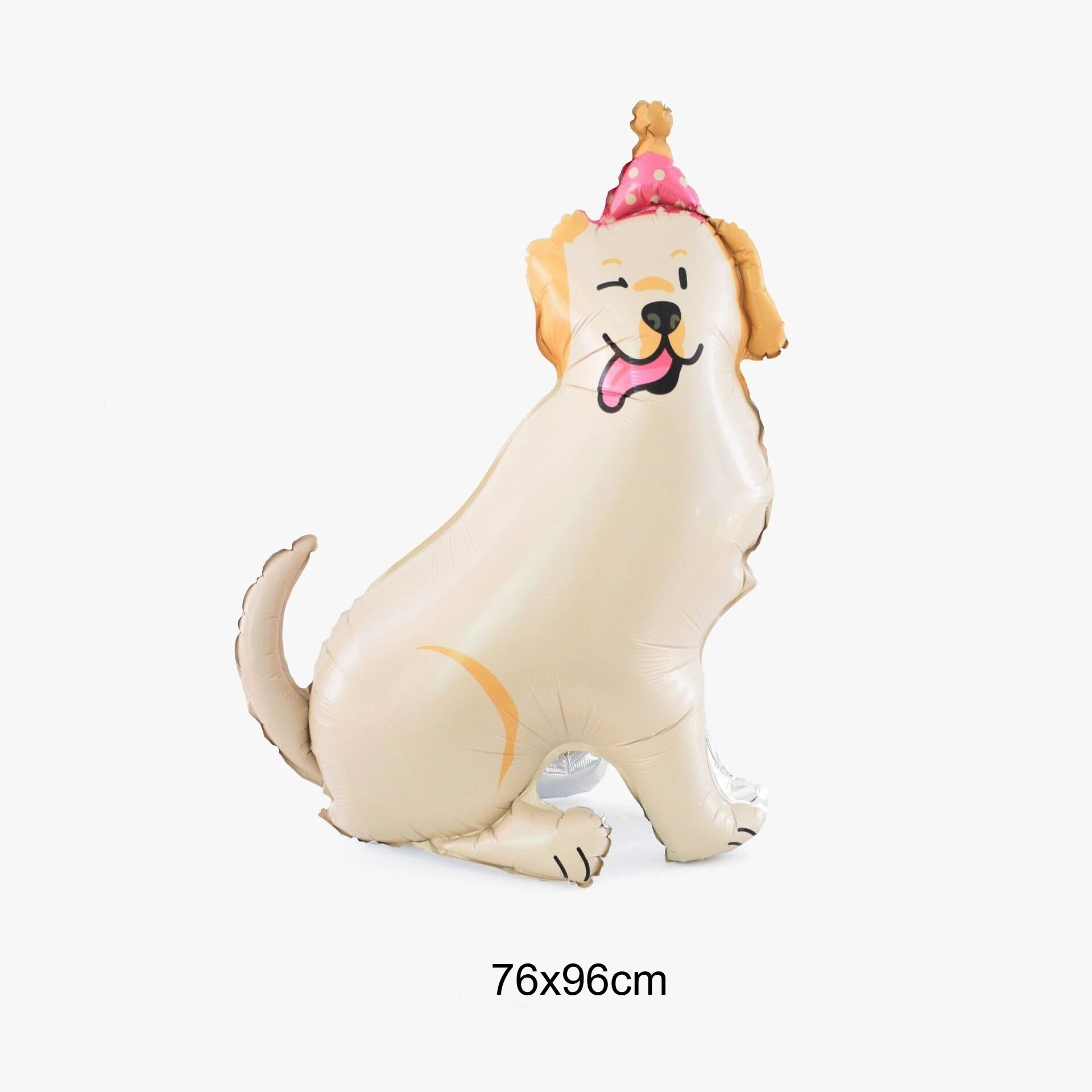 Белый 3D шар-собака, 76x96 см, Color: A