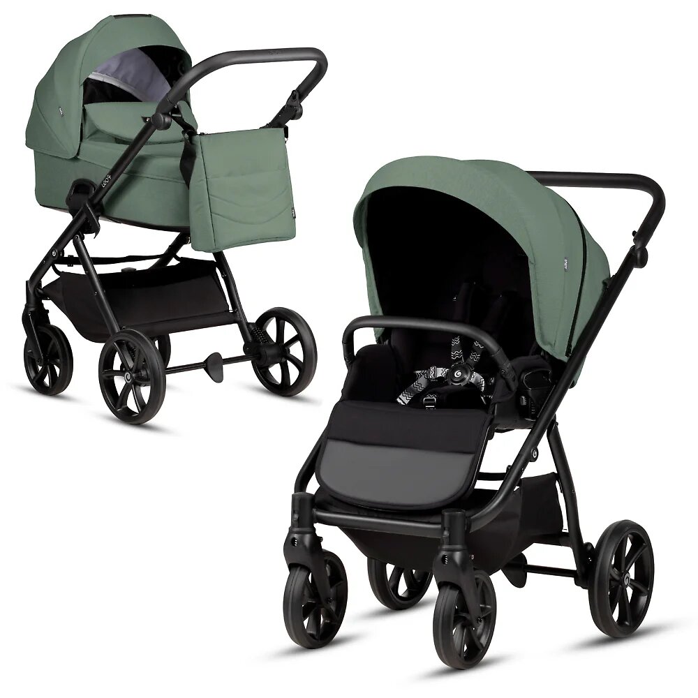 Детская коляска 2в1 Tutis Leo 3+, цвет Sage (Серо-зелёный), артикул производителя 1582039