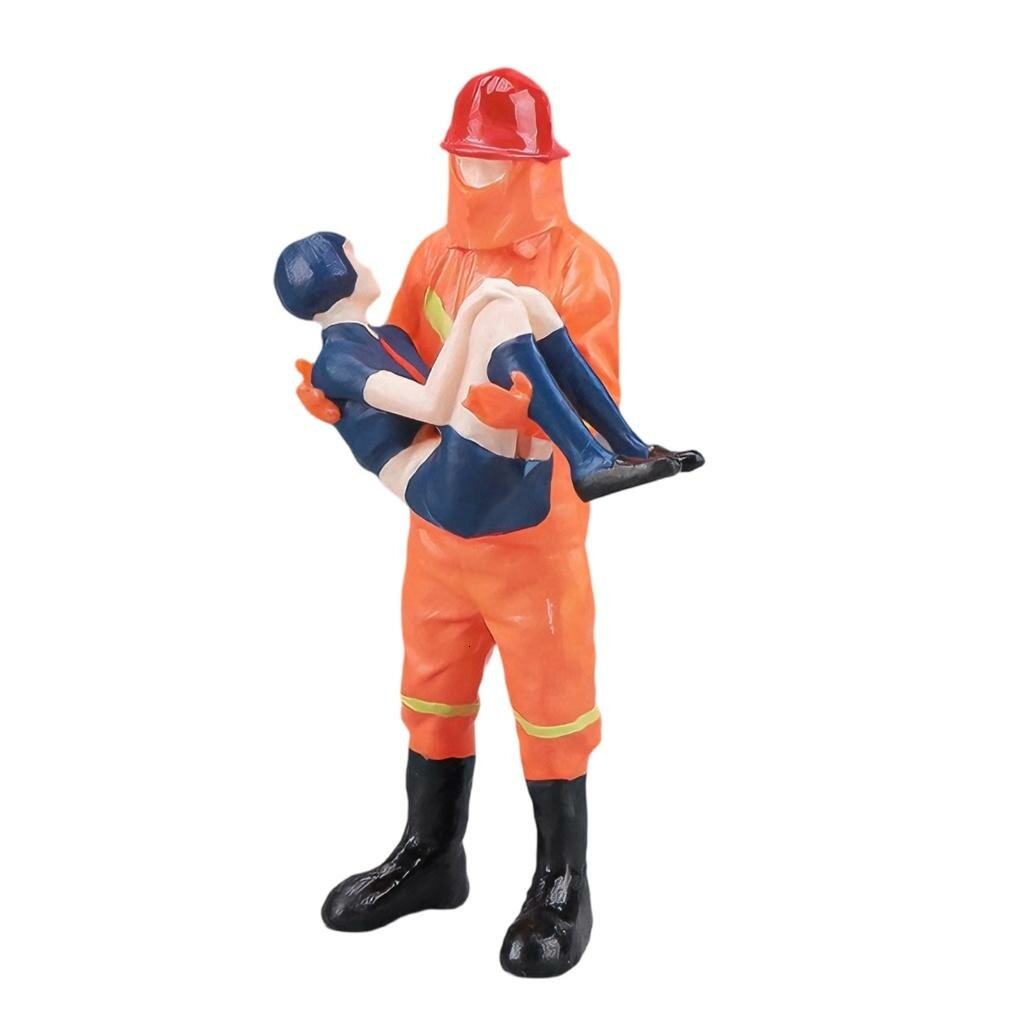 Фигурка пожарного, Оранжевый - Спасать людей