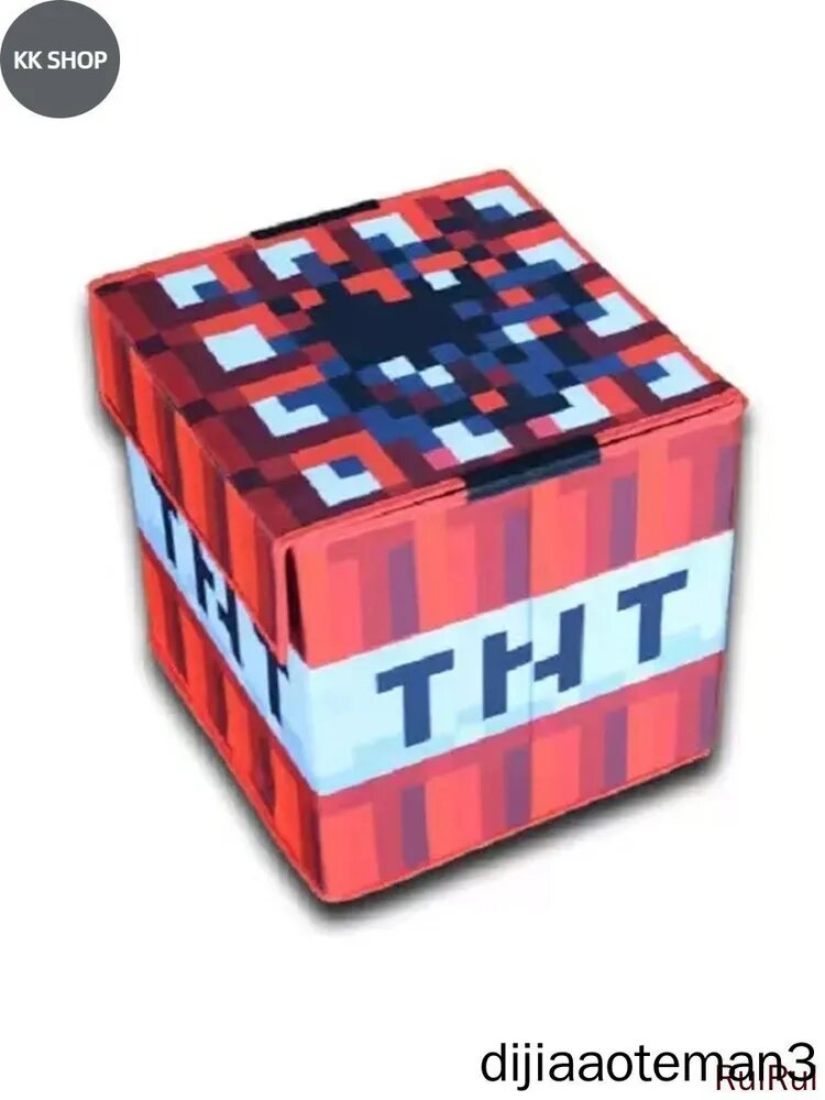 Сундук для хранения игрушек и вещей Майнкрафт TNT Red Storage Box for Toys, Gifts